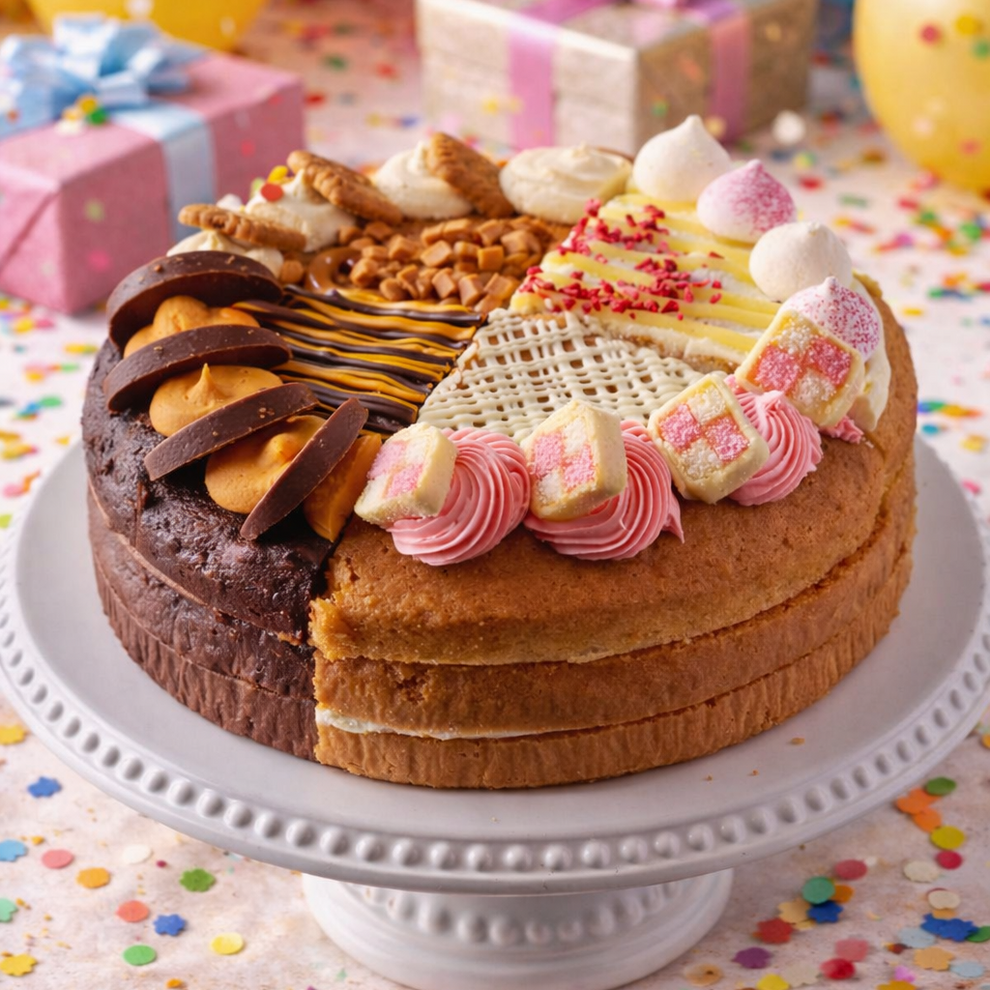 Four Flavour Sharing Cake | Ultimate Celebration Sharing Cake UK – The ...